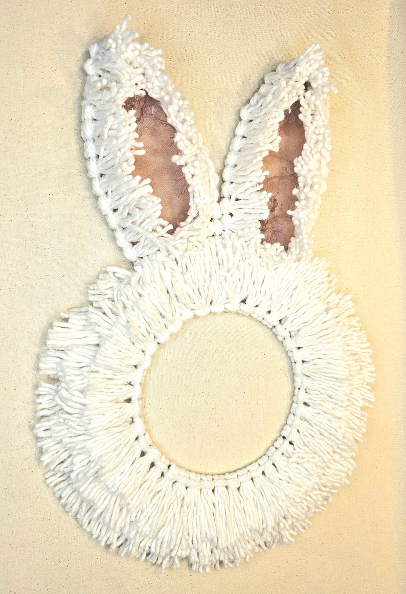 Boho Bunny Wreath, Bunny Ear Wreath, Spring Wreath, Easter Bunny Wreath ...