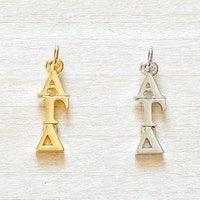 Kappa Delta Greek Sorority Lavalier Pendant Drop Charm Chain Necklace ...