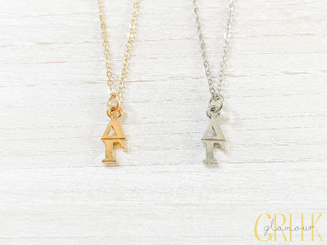Delta Gamma Sorority Greek Lavalier Drop Necklace (delta Gam, Delta Gee ...