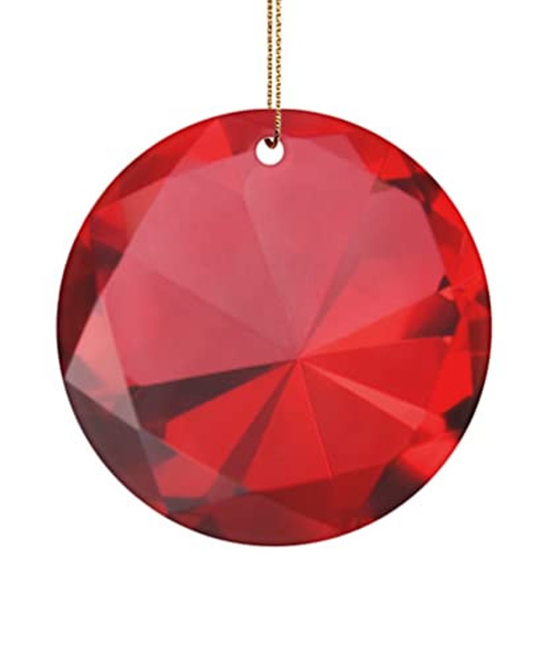 Ruby Christmas Ornaments - Ruby Christmas Decorations - 3" Circle ...