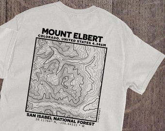 Mount Everest Topographic Map Unisex T-shirt - Etsy