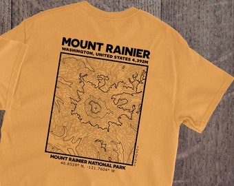 Mount Everest Topographic Map Unisex T-shirt | Etsy