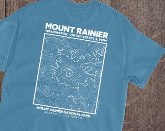 Mount Everest Topographic Map Unisex T-shirt | Etsy