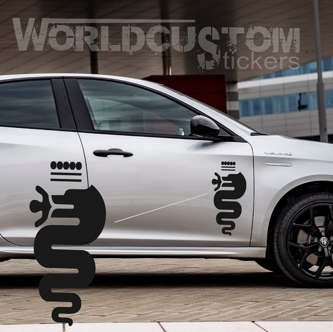 Stickers Stickers Biscione for Alfa Romeo Giulietta Auto Tuning Sport 2 ...
