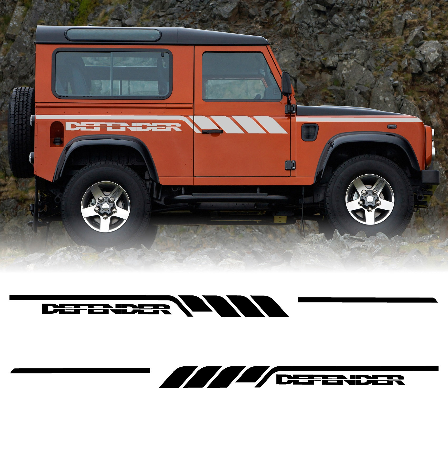 Stickers Defender Land Rover off road off road 4x4 side graphics