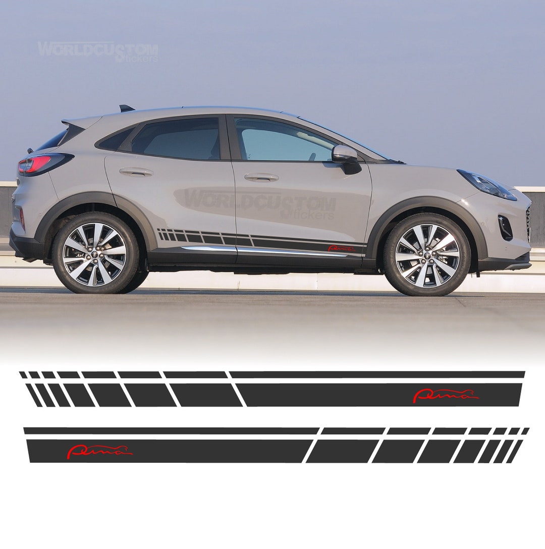 Bandes Latérales Adhésives Compatibles avec Ford Puma Auto Tuning ...