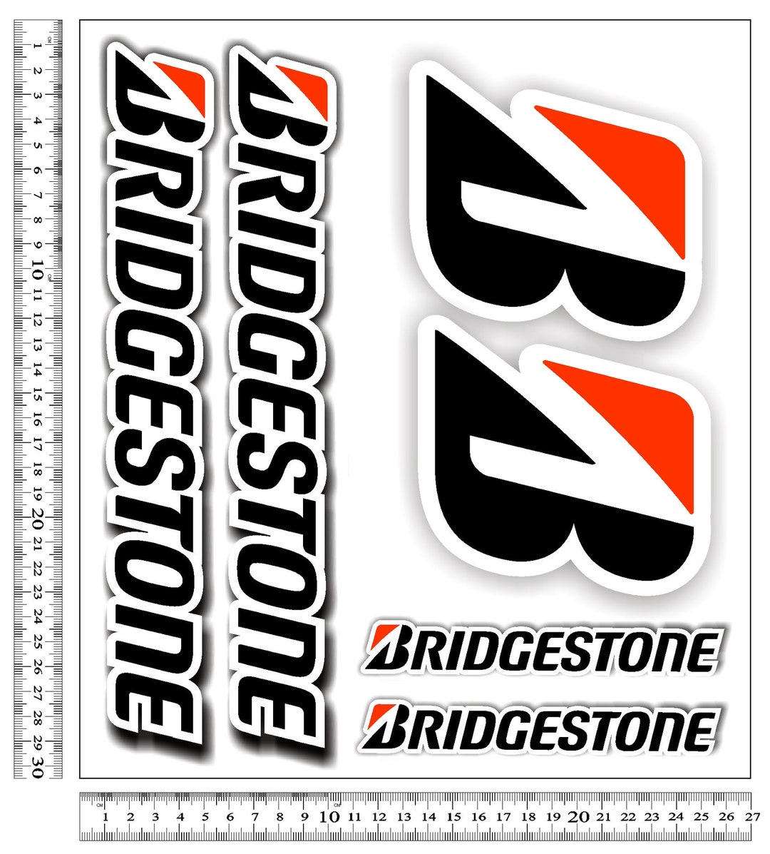 Stickers Stickers Bridgestone Motorcycle Fairings Decal Technical Honda ...