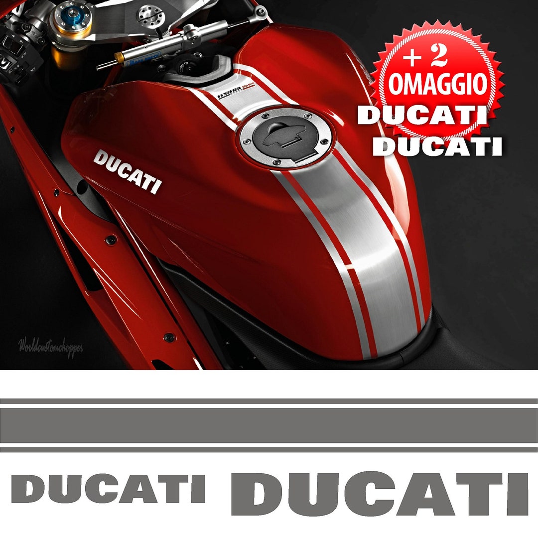 3 Worldcustom Stickers Compatible With Ducati Corse Tank Band Racing ...
