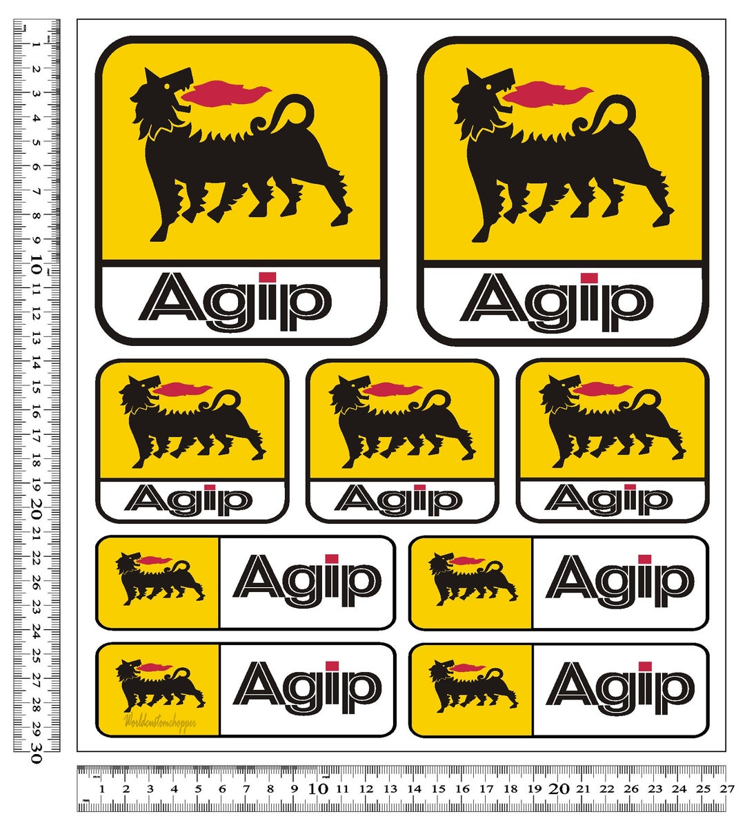 Stickers AGIP Stickers for Motorcycle Frame Fairings Ducati - Etsy