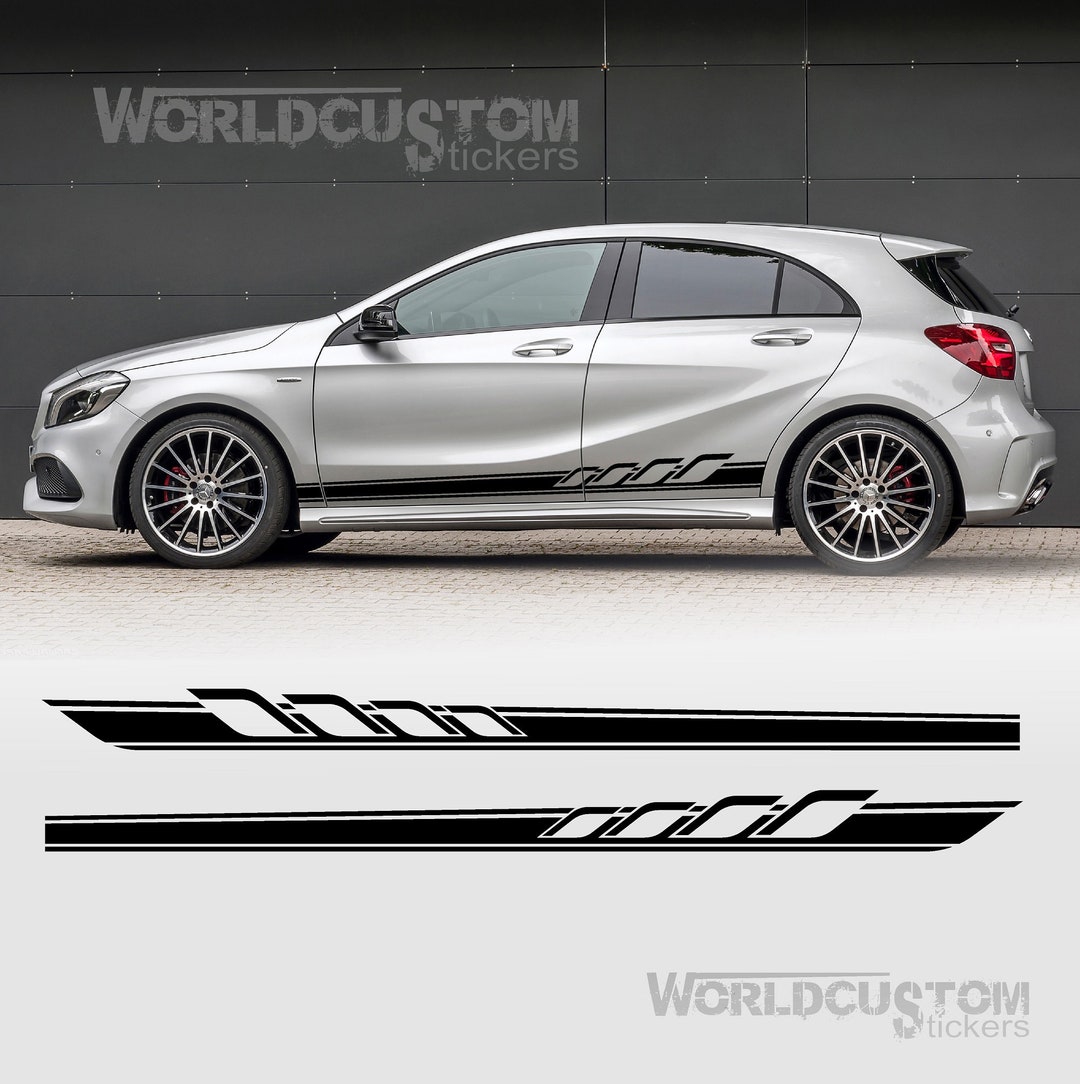 Side Bands Stickers for Mercedes Benz AMG Class A 180 200 250 - Etsy