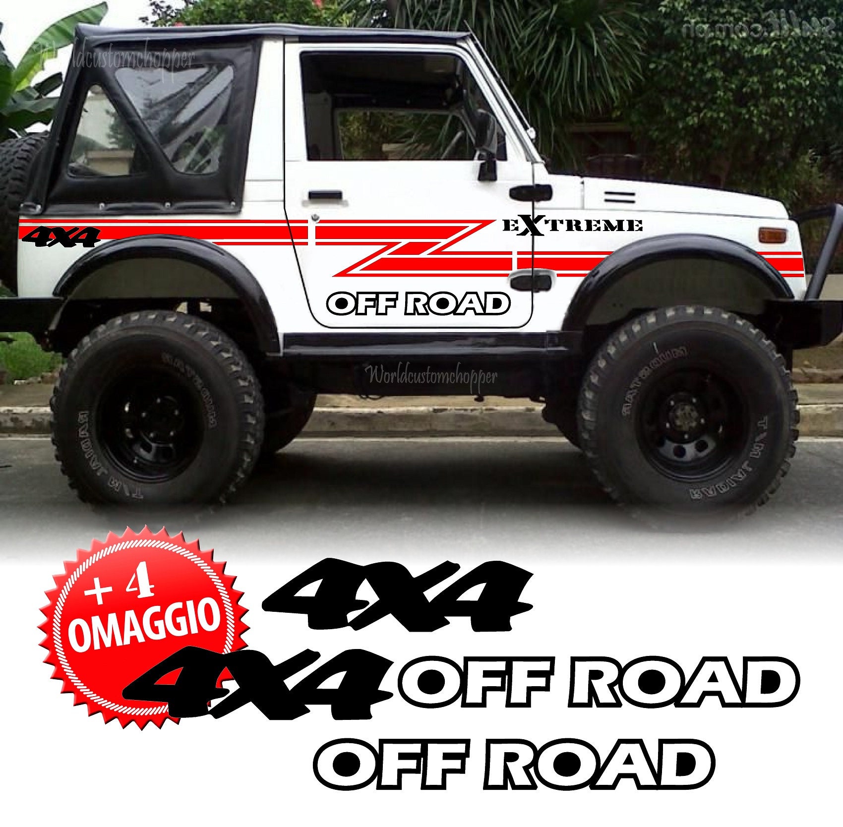 Off road Stickers Suzuki Samurai Santana Off Road 4x4 Decal Kit Off road Stickers Suzuki Samurai Santana Off Road 4x4 Decal Kit