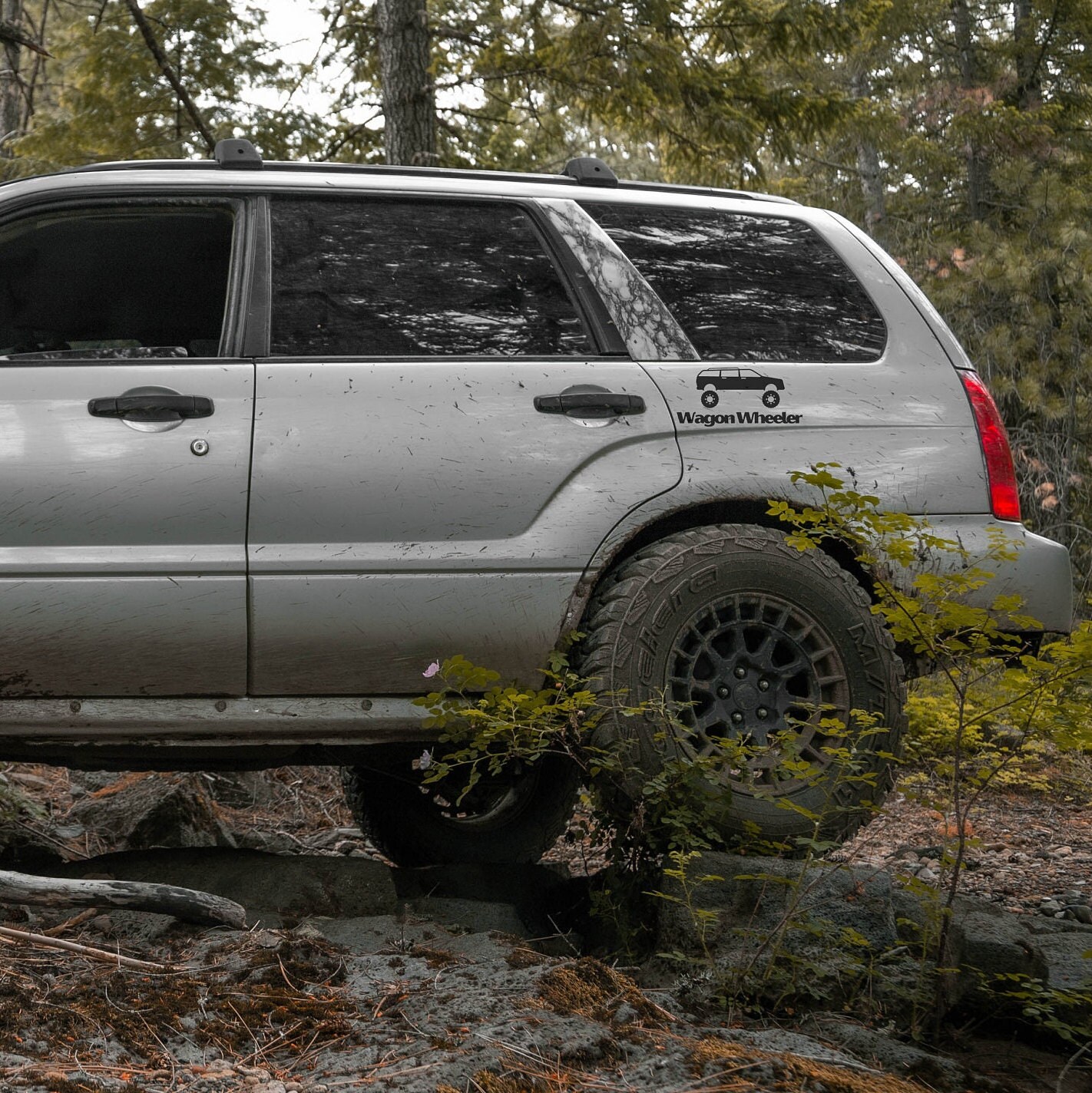 Wagon Wheeler Vinyl Sticker Decal 4x4 Off-road Wheeling Lifted Subaru ...