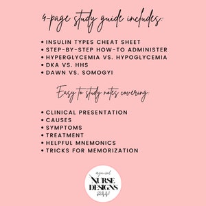 Diabetes Nursing School Notes Bundle | Nursing Student | Nursing Study ...