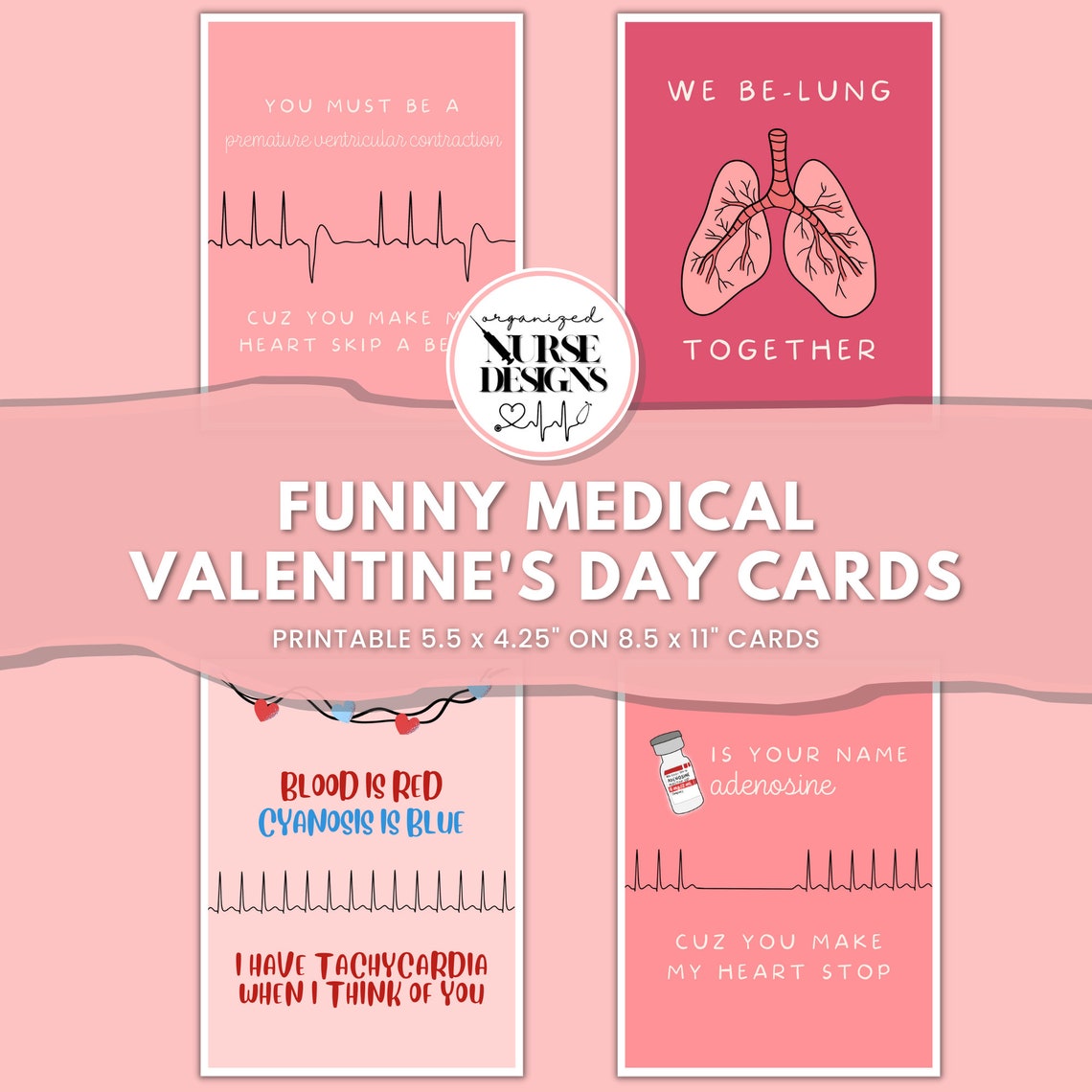 Funny Medical Valentine's Day Cards, Printable Valentine's Day Cards ...