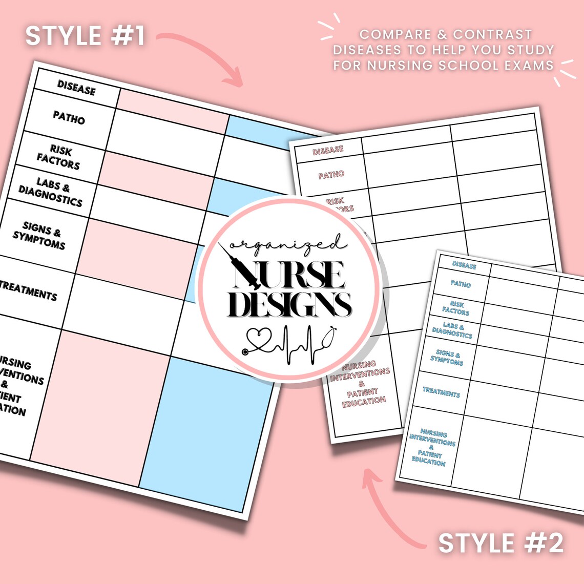 Nursing School Notes Template Nursing Student Nurse Nursing School ...