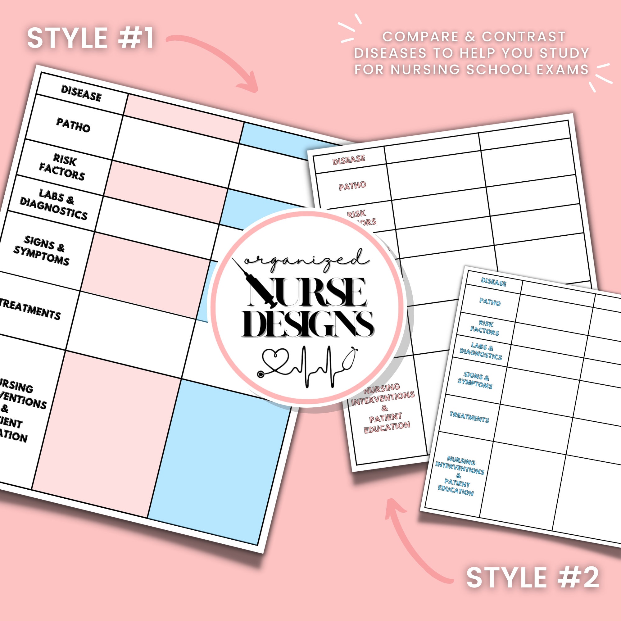 Nursing School Notes Template Nursing Student Nurse Nursing School ...