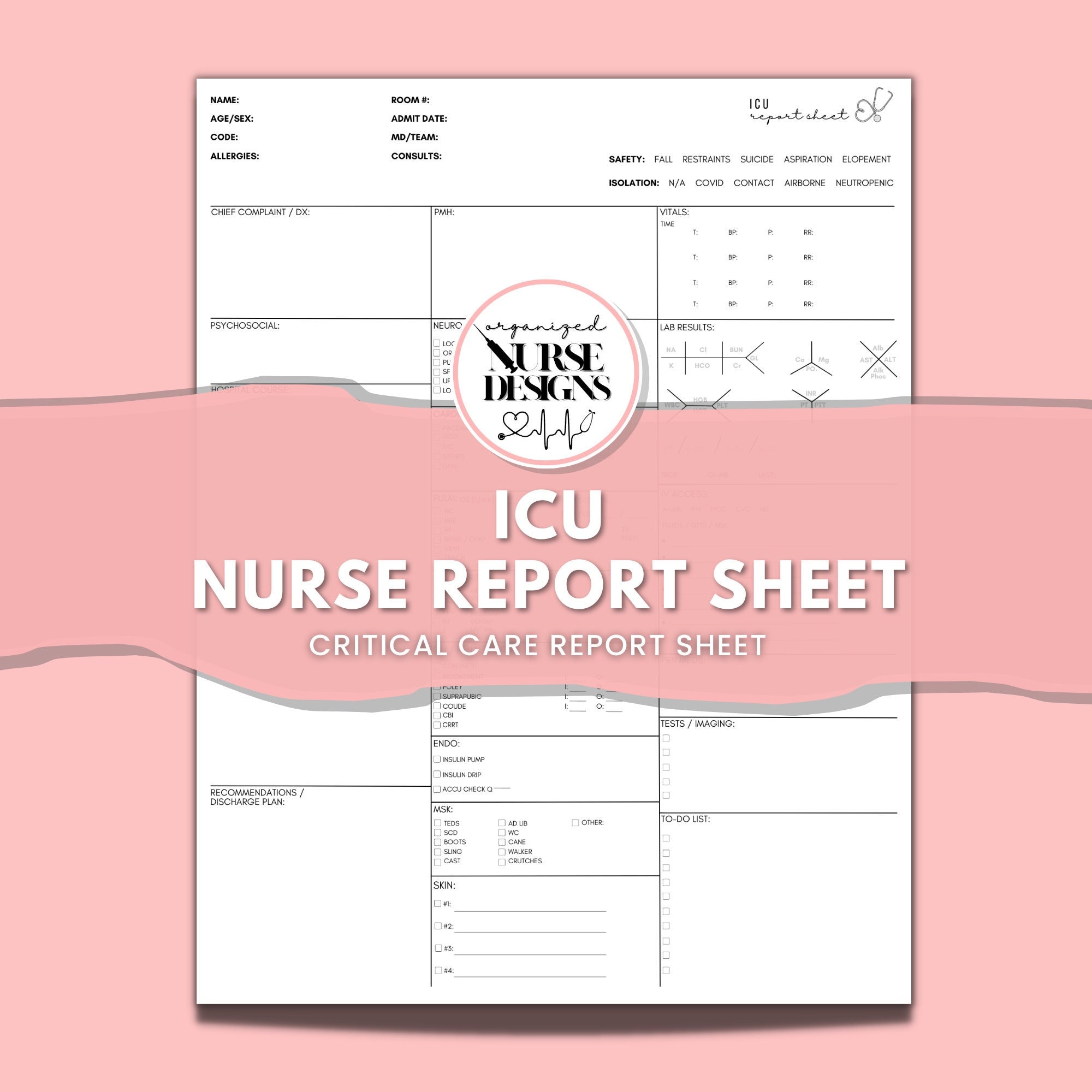 Neuro Icu Report Sheet