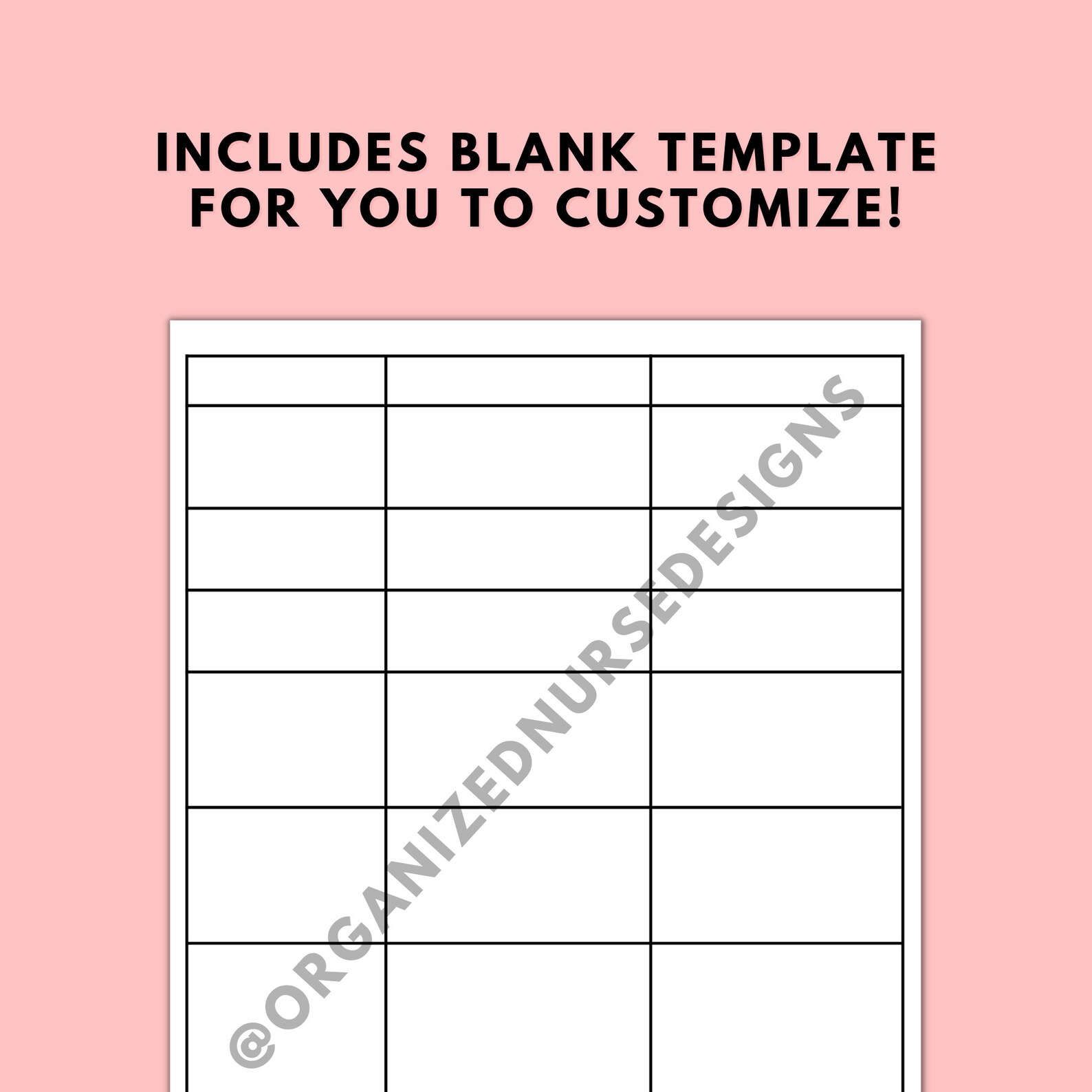 Nursing School Notes Template Nursing Student Nurse - Etsy