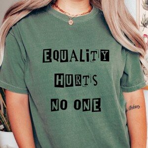 Equality Hurts No One Tee LGBTQ Rights Social Justice - Etsy