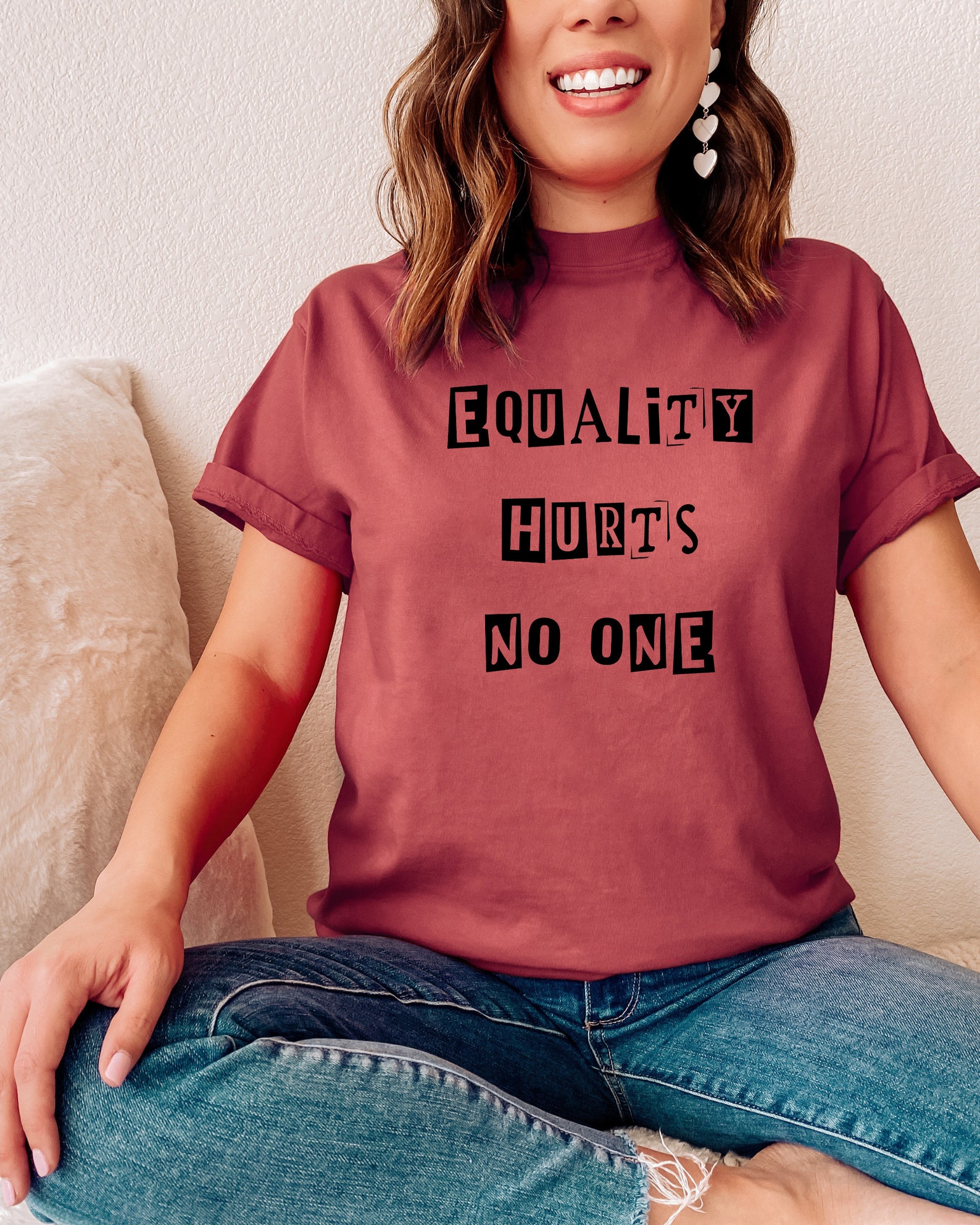 Equality Hurts No One Tee LGBTQ Rights Social Justice - Etsy