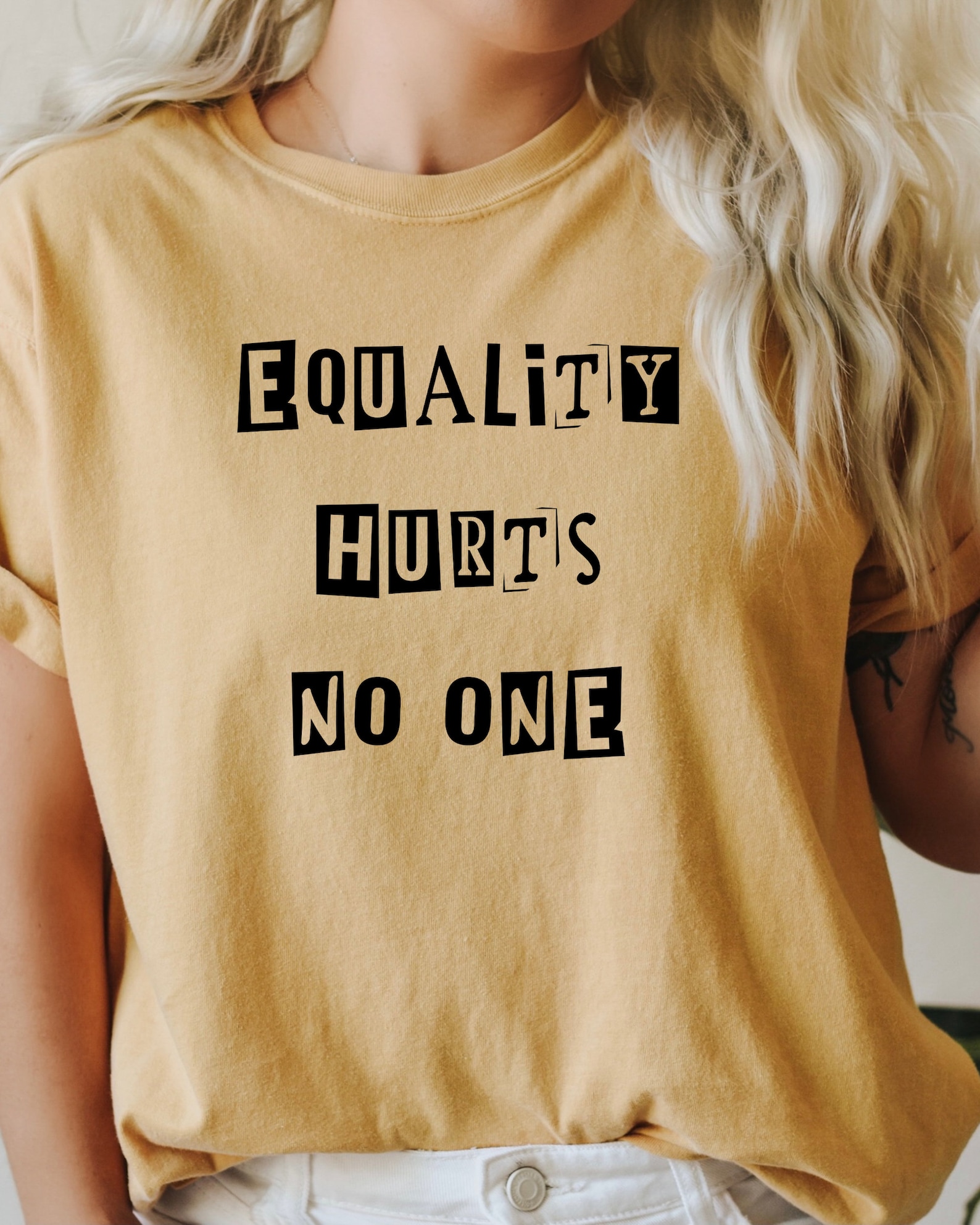 Equality Hurts No One Tee LGBTQ Rights Social Justice - Etsy