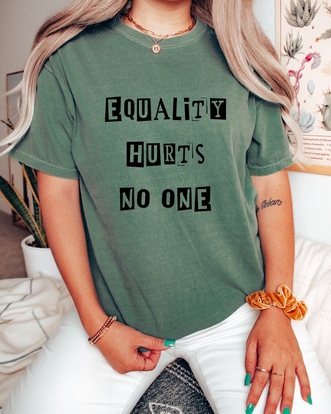 Equality Hurts No One Tee LGBTQ Rights Social Justice - Etsy