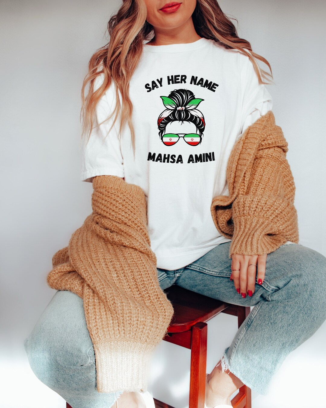 Say Her Name Mahsa Amini Stand With Iranian Women Shirt - Etsy Hong Kong