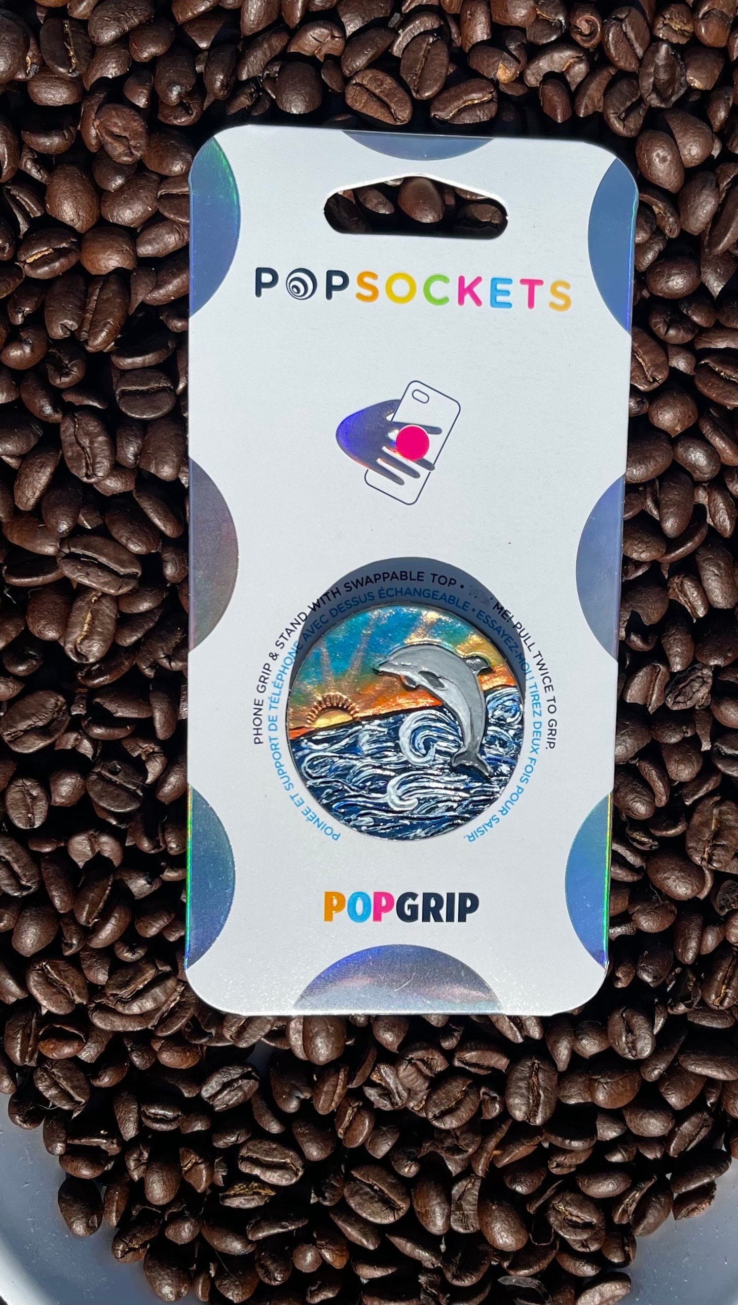 Tooled Leather Popsocket Dolphin - Etsy