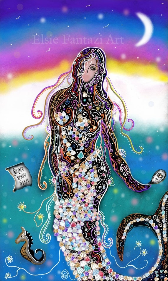 Digital Prints Prints Siren Art Print etna.com.pe