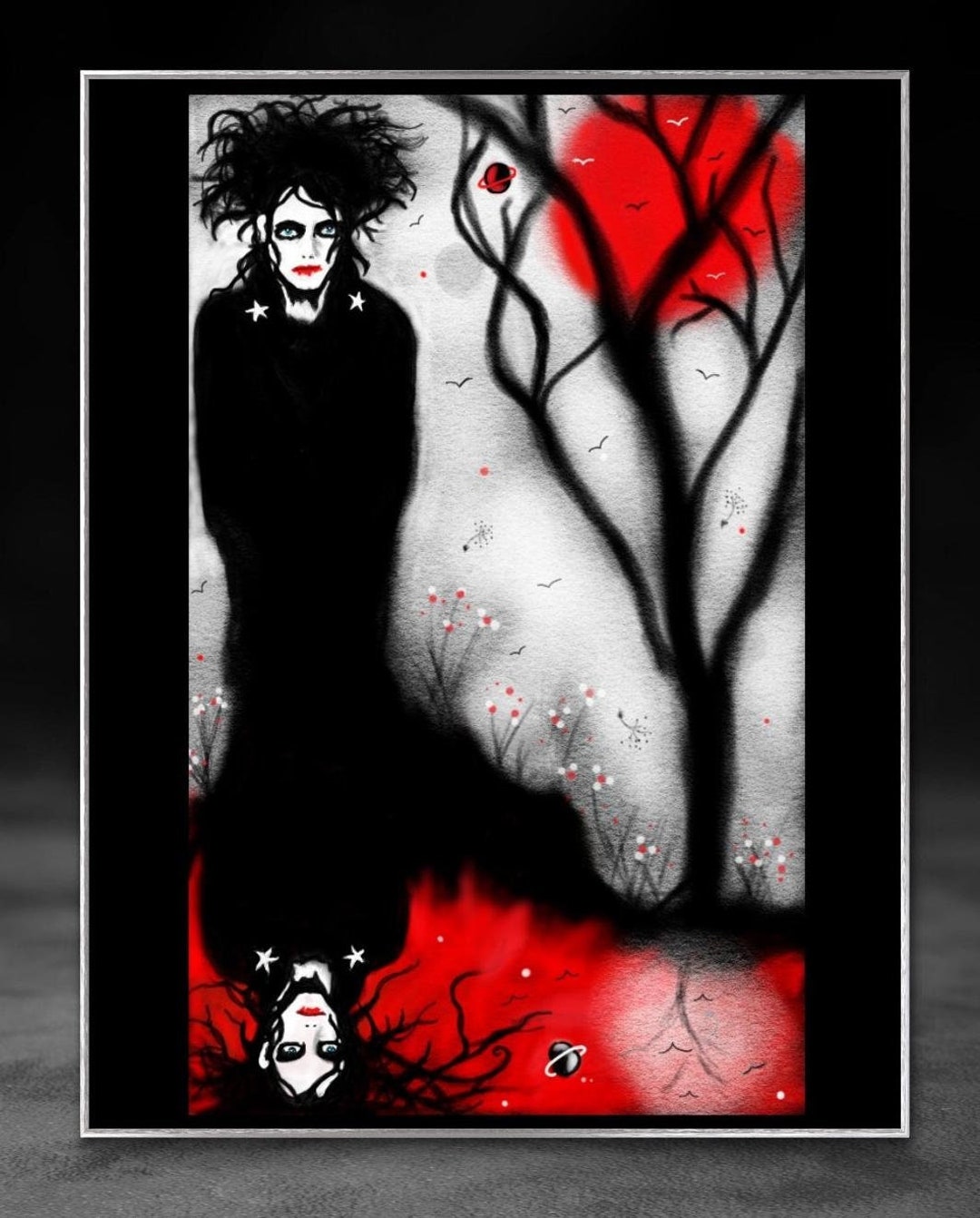 Robert Smith Art Print - Gothic Art - the Cure - Wall Art - the Cure ...