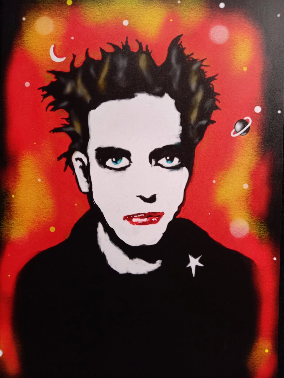 Robert Smith A4 Art Print the Cure Art Print Wall Decor - Etsy