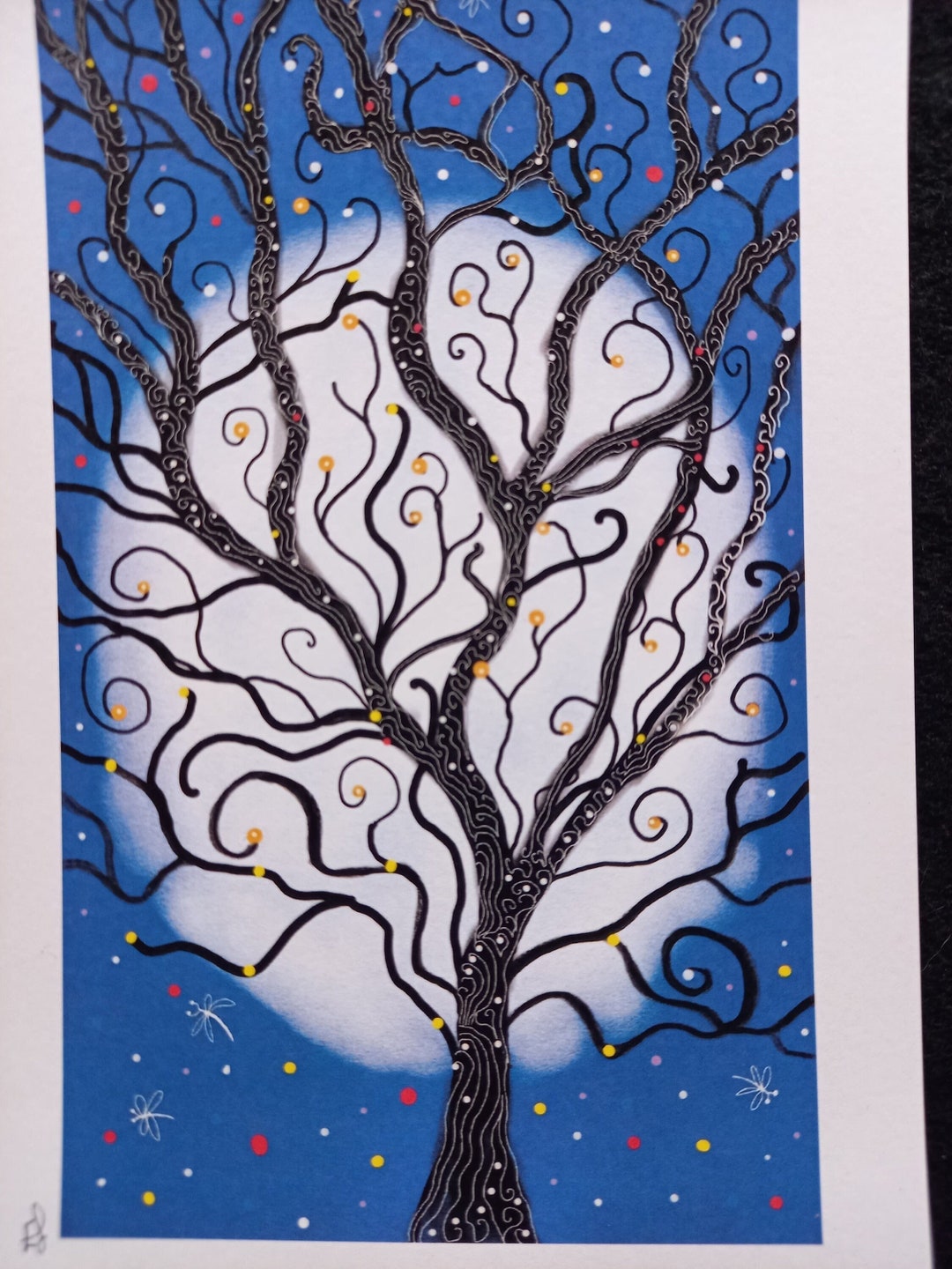 Art Print Moon Tree Wall Decor Wall Art Tree Art Moon Art Pagan Art - Etsy