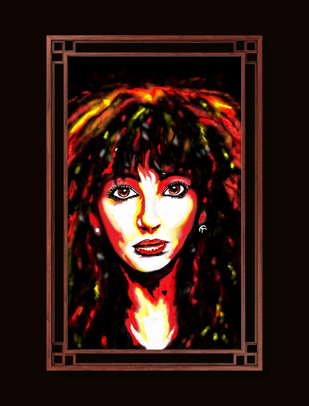 Kate Bush Art Print - Lionheart - Art Print - Babooshka - Pop Art ...