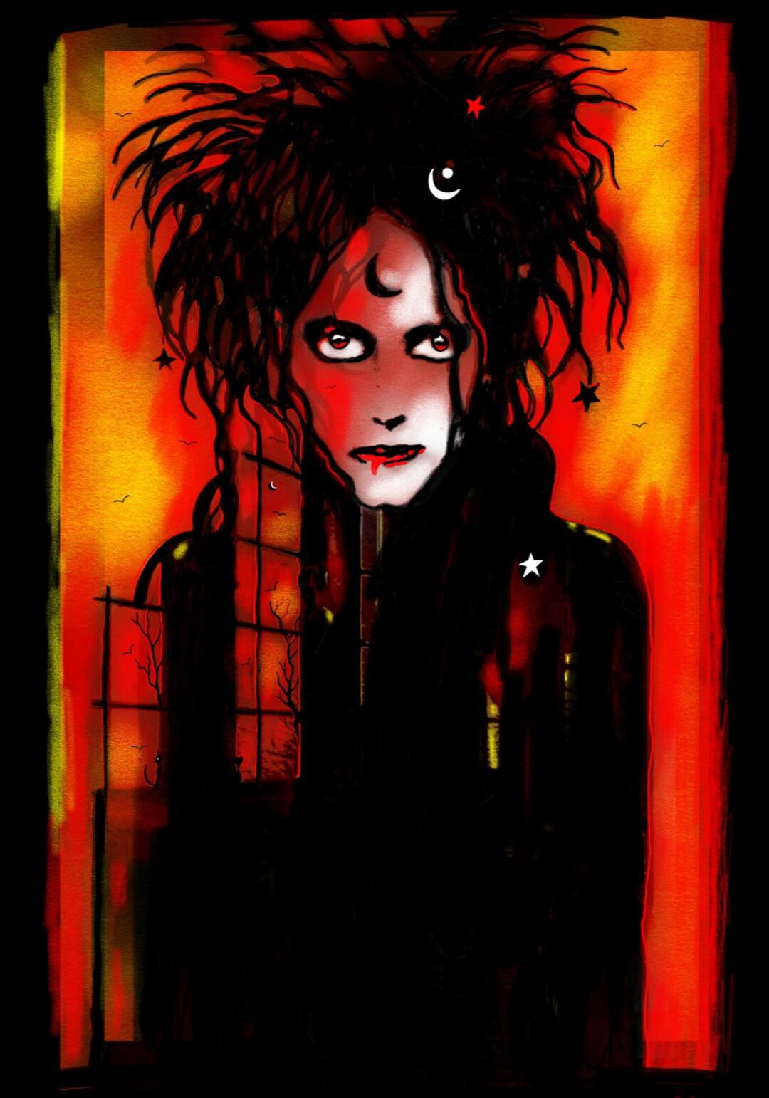 Robert Smith A4 Art Print - the Cure Art - Wall Art - the Cure Gift ...