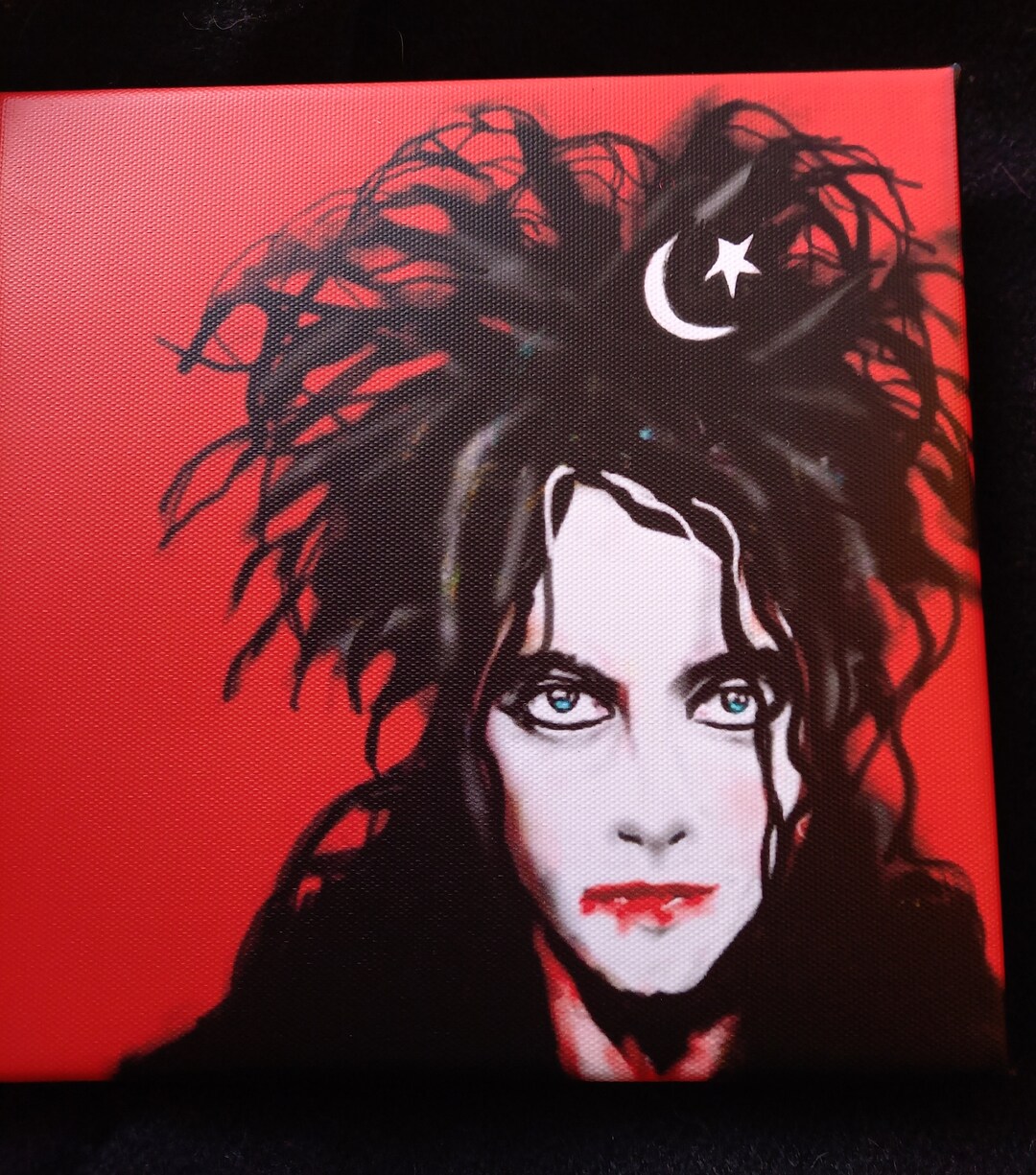 Robert Smith Art Canvas the Cure Wall Art Robert Smith Wall Art the ...