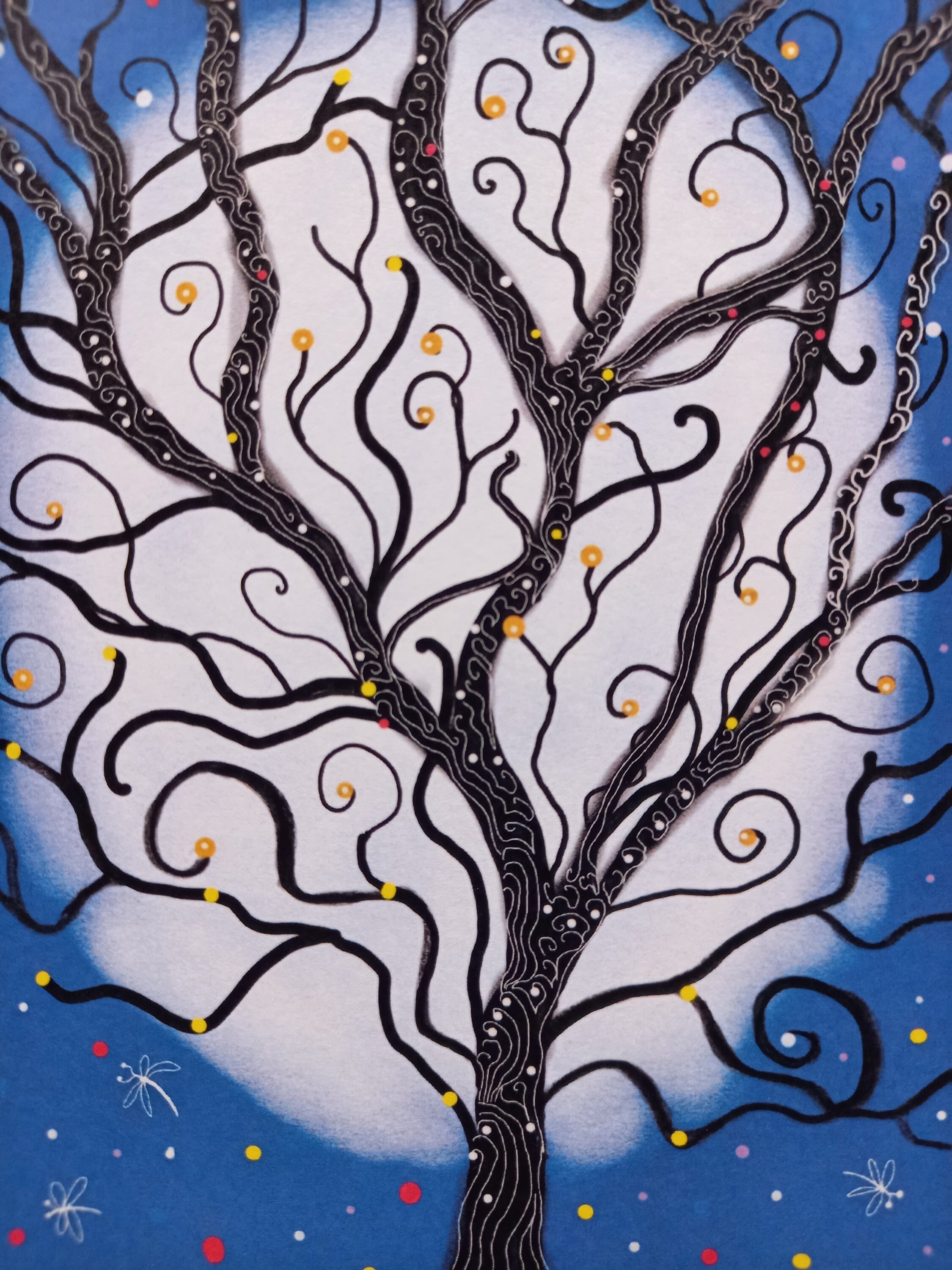 Art Print Moon Tree Wall Decor Wall Art Tree Art - Etsy