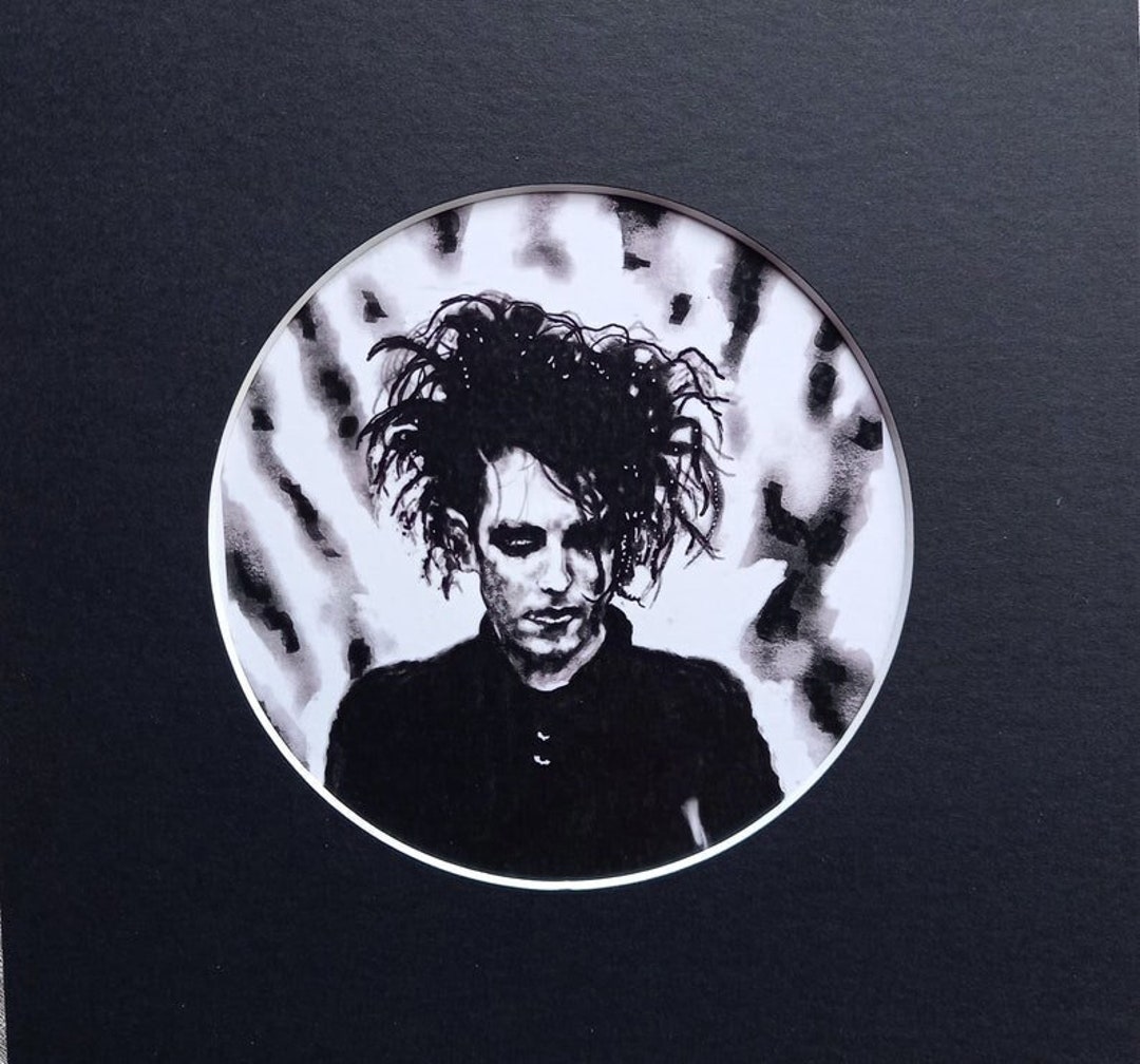 Robert Smith Mounted Art Print - the Cure Art Print - Wall Decor - Wall ...