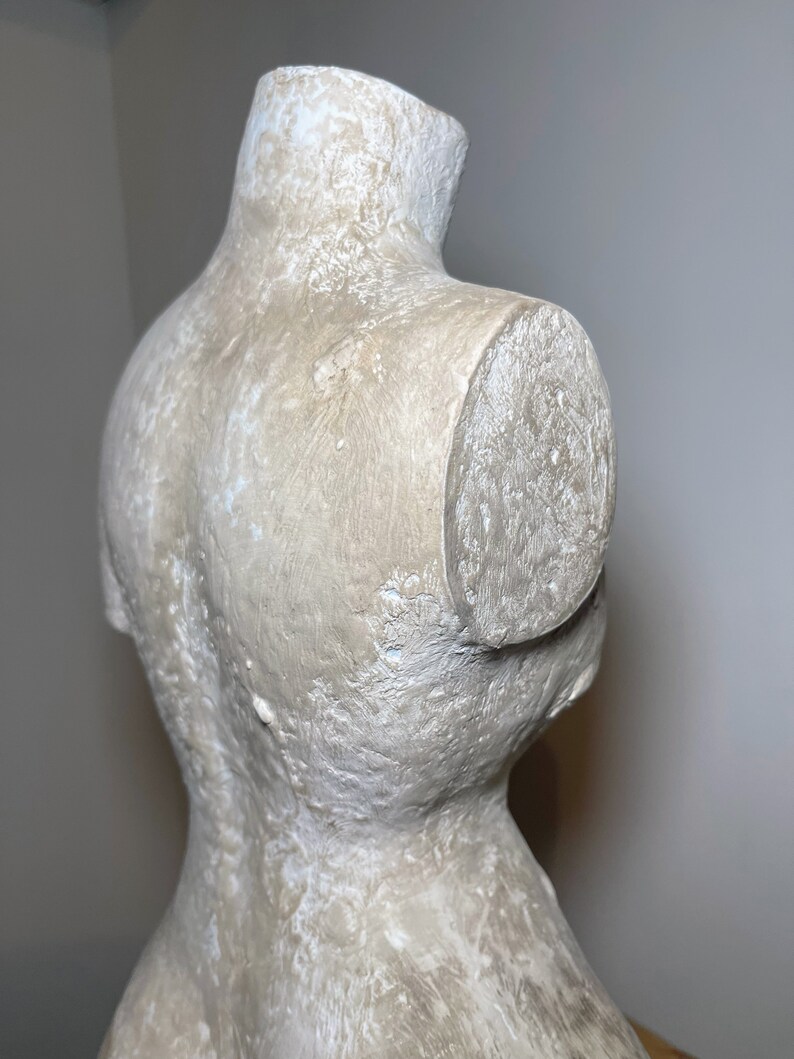 Female Body Sculpture, Papier Mache Sculpture, Female Torso Sculpture ...