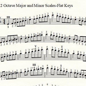 Viola: 2 Octave Major and Minor Scales - Etsy