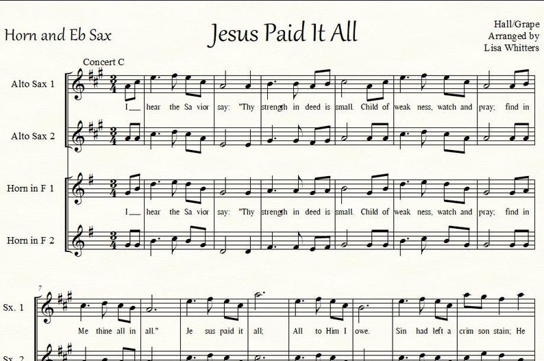 Christ the Lord is Risen Today, Christ Arose, and Jesus Paid It All ...