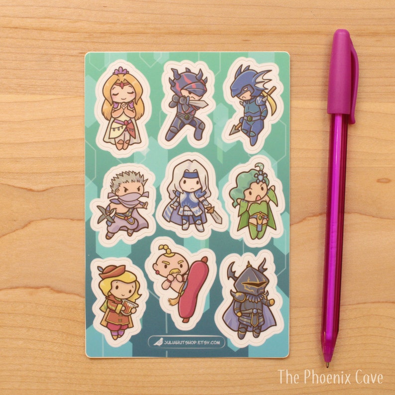 FF5 VINYL Stickers - 4x6" Sticker Sheet - Waterproof Vinyl Decals - Etsy