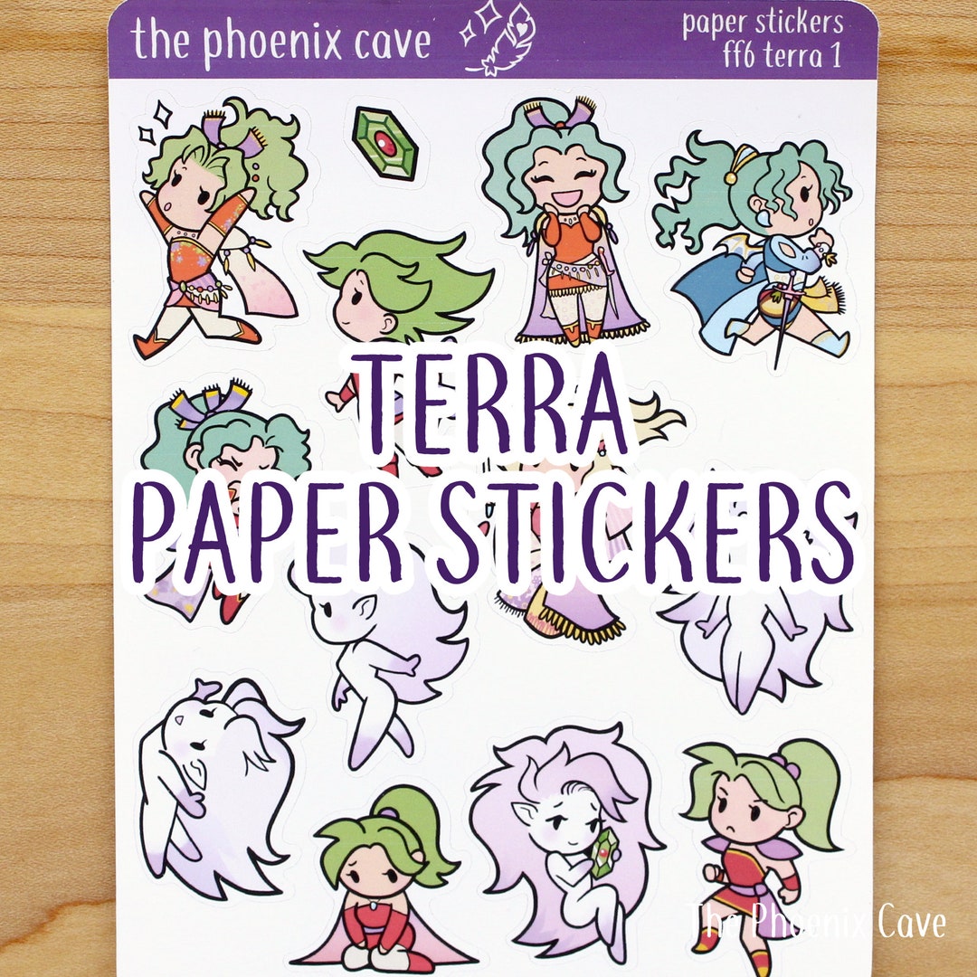 FF6 Terra PAPER Stickers - 3.5" X 4.75" Sticker Sheet - Planner ...