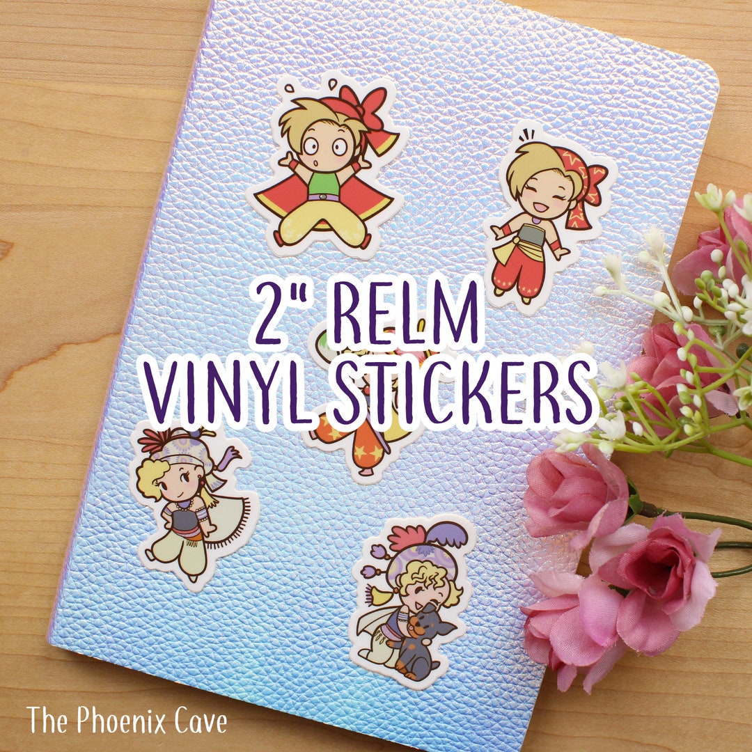 FF6 Relm 2" Stickers - 5 Designs - Cute Final Fantasy VI Vinyl Stickers ...