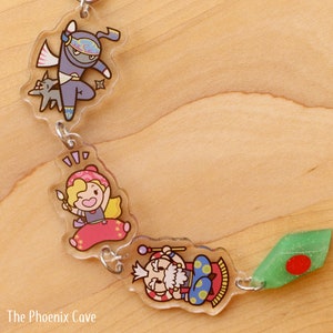 FF6 Shadow + Relm + Strago Linked Charms - Final Fantasy 6 Acrylic ...
