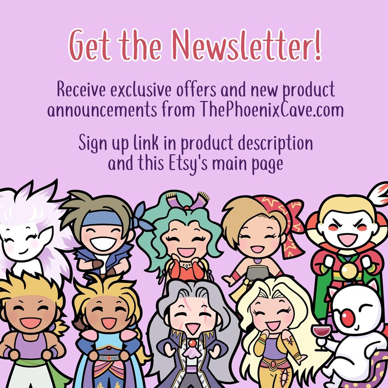 FF6 Celes 2" Stickers - 5 Designs - Cute Final Fantasy VI Waterproof ...