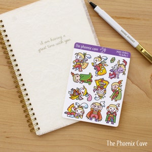 FF6 Kefka PAPER Stickers - 3.5" X 4.75" Sticker Sheet - Planner ...