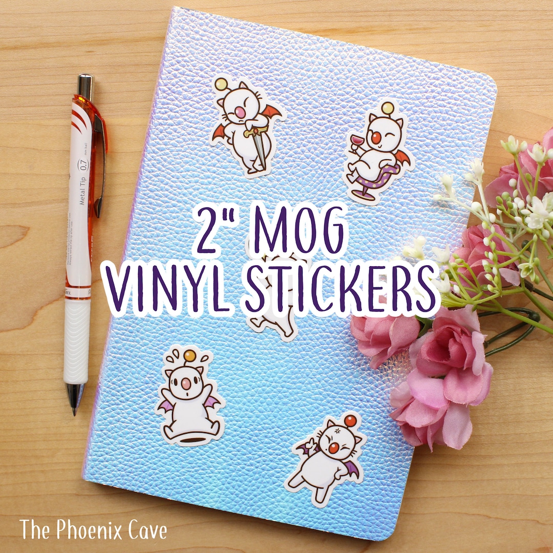 FF6 Mog 2" Stickers - 5 Designs - Cute Final Fantasy VI Waterproof ...