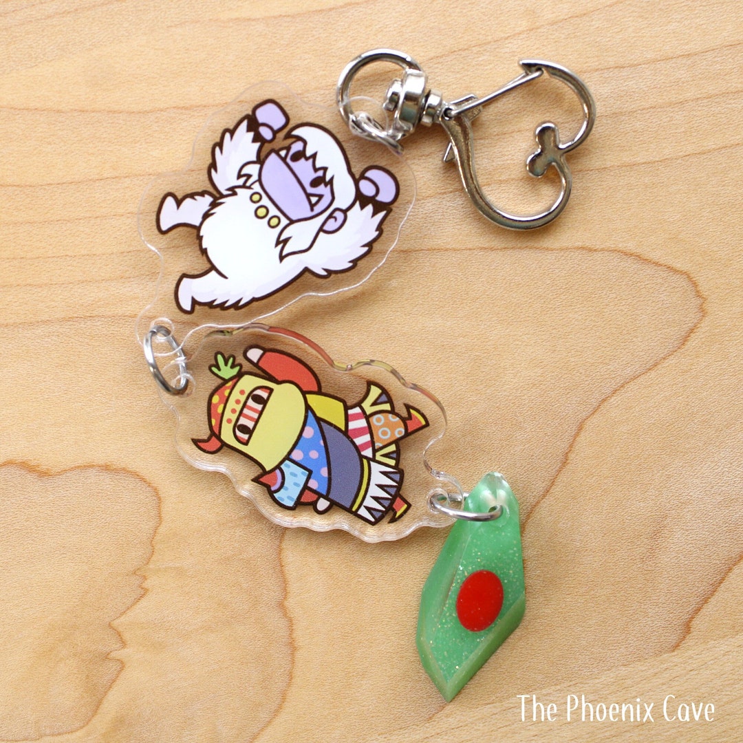 FF6 Umaro + Gogo Linked Charms - Final Fantasy 6 Acrylic Keychain ...