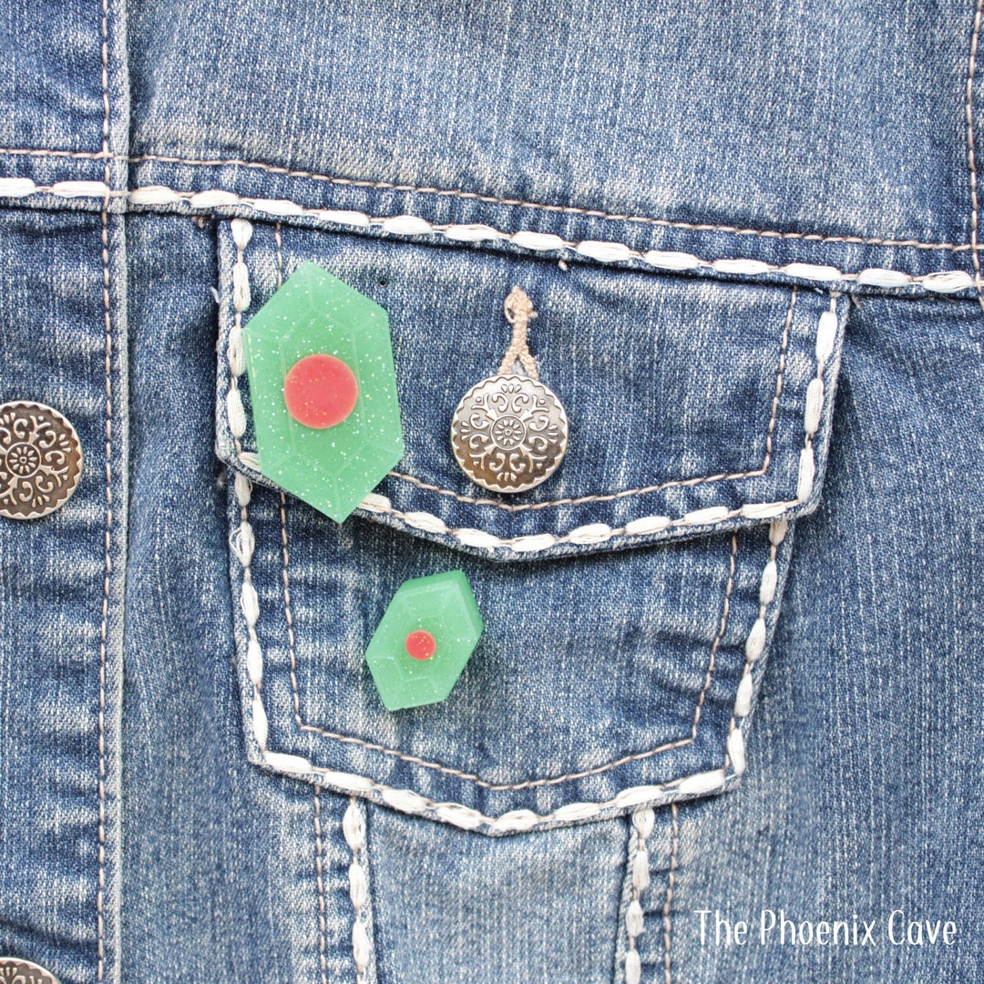 Magicite Pin - Final Fantasy 6 Magic Crystal - Hand Made One of a Kind ...