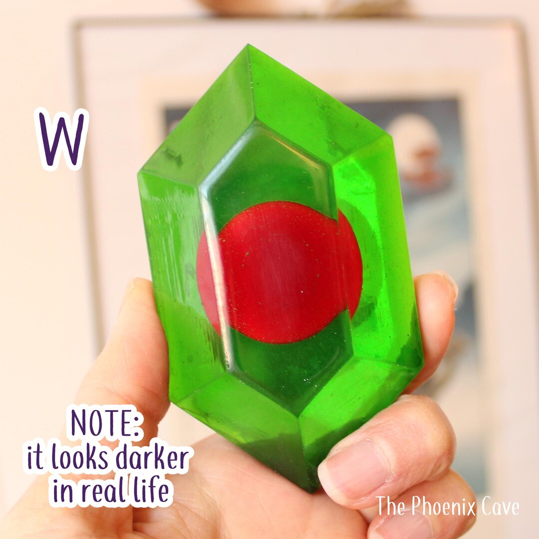 FF6 Giant Magicite w 4 Long Resin Crystal Prop, Cosplay Prop, Final ...